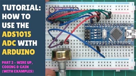 tutorial how to use ads1015 with arduino a 12 bit adc built in amp