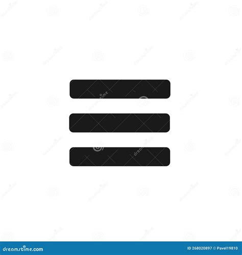 Vector Illustration Interface Menu Button Icon Isolated Stock Vector Illustration Of