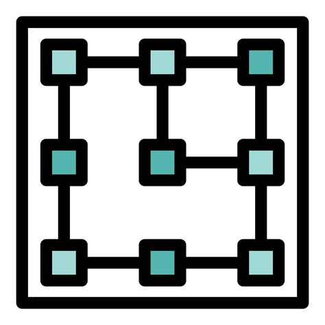 Blockchain Technology Connecting Digital Blocks In Secure Network Grid 52737873 Vector Art At
