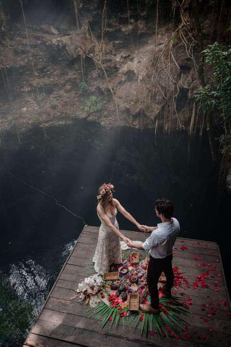 Intimate And Mystical Cenote Wedding Junebug Weddings