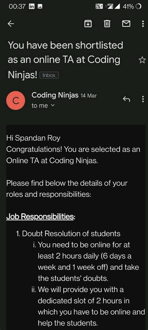 Spandan Roy On Linkedin Hello Connections I Am Elated To Share That I