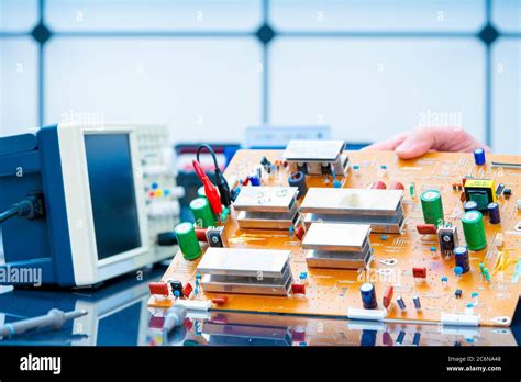 Debugging Electronics Device Pcb Witch Microcontroller In Electronics