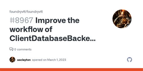 Improve The Workflow Of Clientdatabasebackendpreupdatedocumentarray
