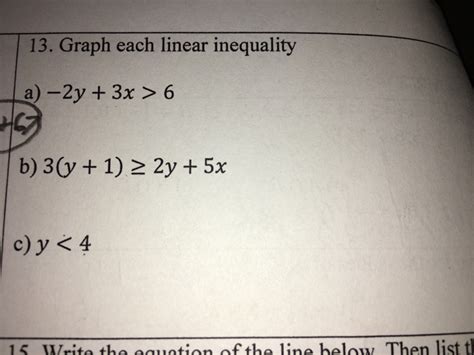 solved graph each linear inequality 2y 3x 6 3 y 1