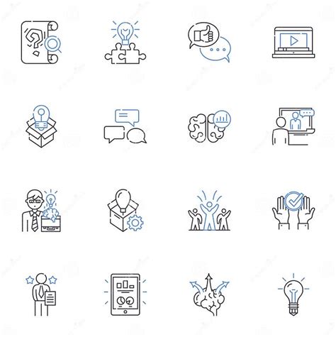Sort Out Line Icons Collection Organize Arrange Order Categorize Classify Systematize