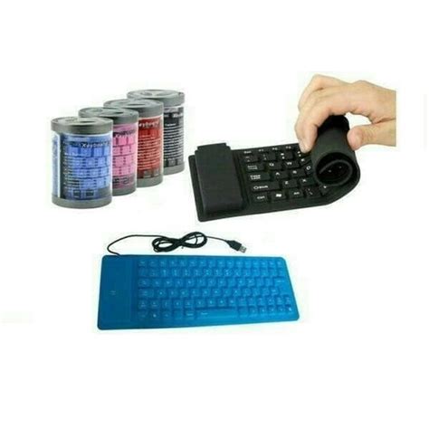 Jual Keyboard Luar External USB FLEXIBLE Karet USB KEYBOARD Laptop