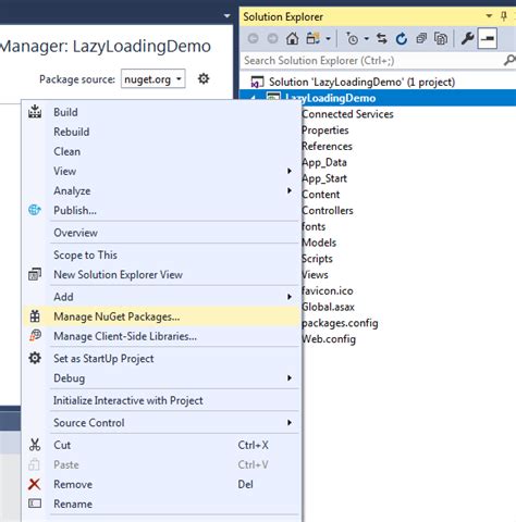 Implement Lazy Loading In Mvc