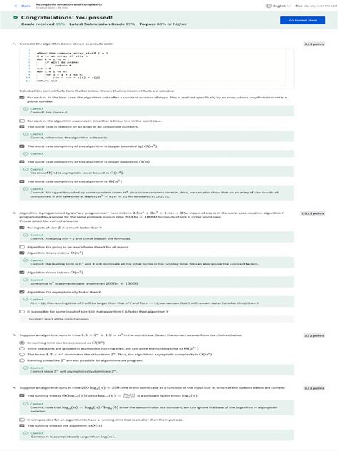 Asymptotic Notation And Complexity 2 Coursera Pdf