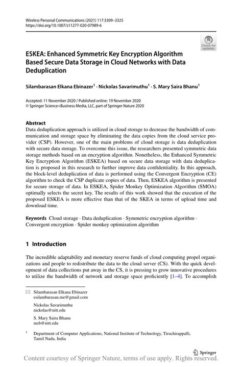 Eskea Enhanced Symmetric Key Encryption Algorithm Based Secure Data