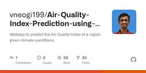 GitHub Vneogi Air Quality Index Prediction Using Python Webapp To Predict The Air Quality
