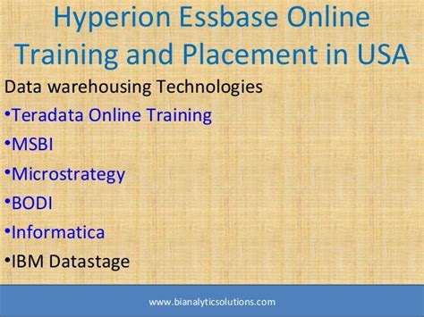 Hyperion Essbase Online Training Hyperion Essbase Training Hyperion Essbase Courses