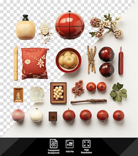 Premium Psd Nice Setsubun Set A Collection Of Different Types Of Objects