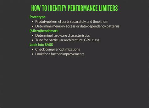 Code Gpu With Cuda Identifying Performance Limiters Ppt