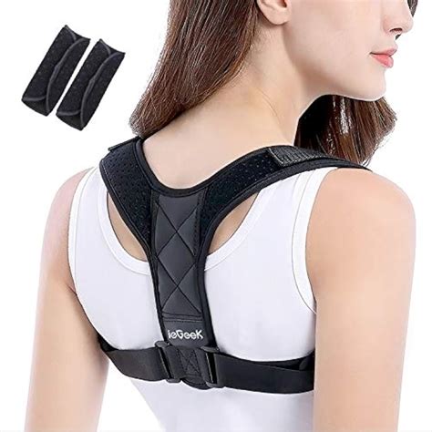Iegeek 새우등 교정 벨트 개량판 남녀 겸용 프리 사이즈 조절 가능 환기성 장착 간단 아이 어른용 재팬스토어 일본약