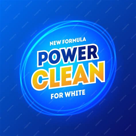 Premium Vector Laundry Detergent Package Card Poster Design Template