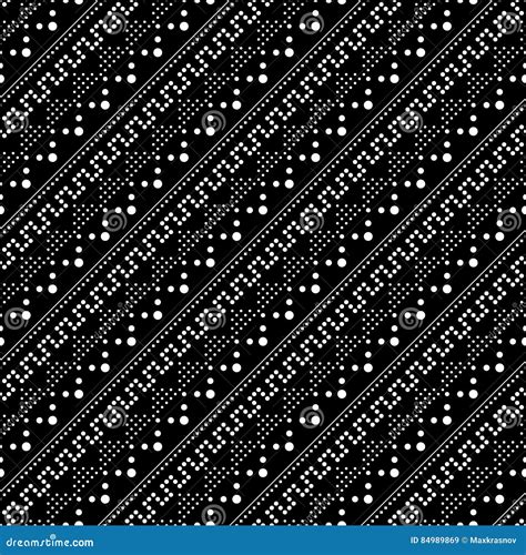 Seamless Monochrome Geometric Background Stock Vector Illustration Of Pattern Decoration