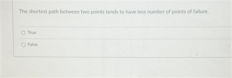 solved the shortest path between two points tends to have