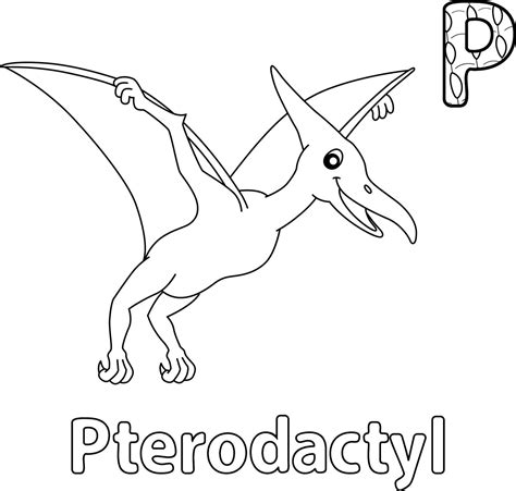 Dinosaur Alphabet Coloring Page