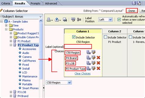 Diksha Sea OBIEE G Creating Column Selector And View Selector Views