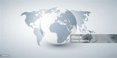 글로벌 비즈니스 기술 세계화 개념세계 지도 3차원 형태에 대한 스톡 벡터 아트 및 기타 이미지 3차원 형태 개념 개념과 주제 Istock