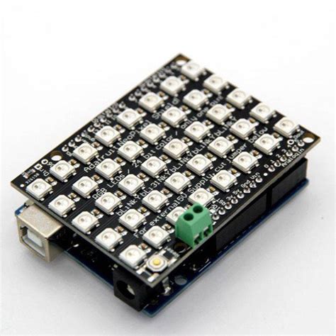 Display Text On Adafruit Neopixel Shield For Arduino