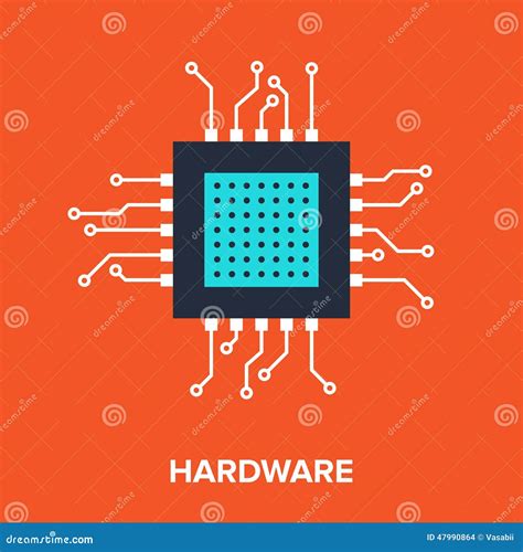 Hardware Stock Vector Illustration Of Management Document 47990864