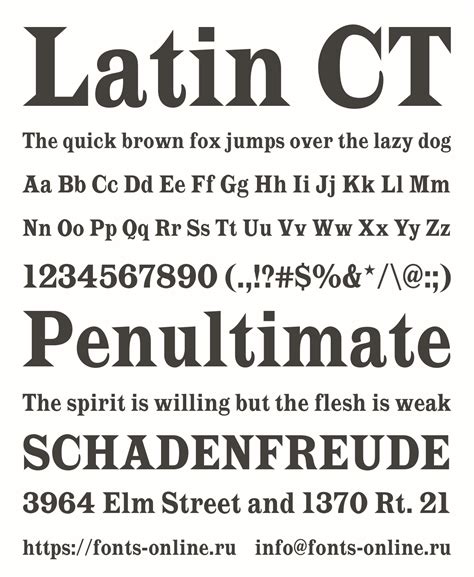 Latin Ct Font
