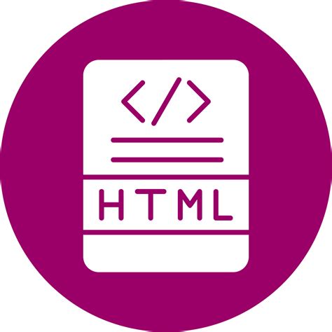 Html Vector Icon 20602773 Vector Art At Vecteezy