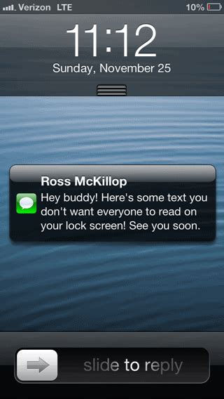 how to stop text messages from displaying on your iphone lock screen