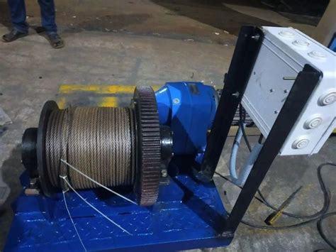 Electric Winches Mild Steel Power Winch Machine For Industrial At