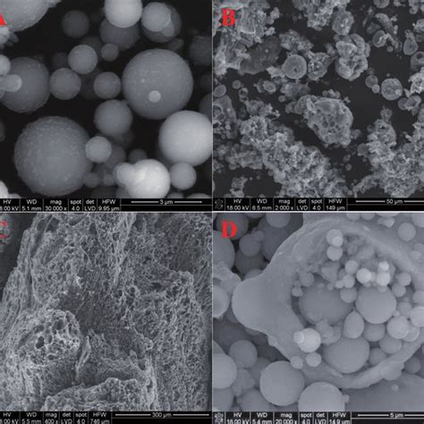 Sem Image Of A Micro Fly Ash Fa2 B Calcareous Fly Ash After The Download Scientific