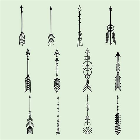 Set Of Arrows In Different Styles Vector Art At Vecteezy