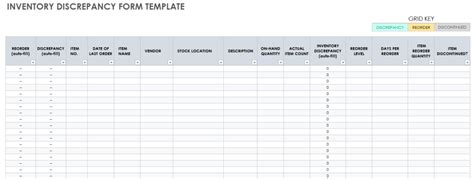 Download Free Inventory Form Templates Smartsheet