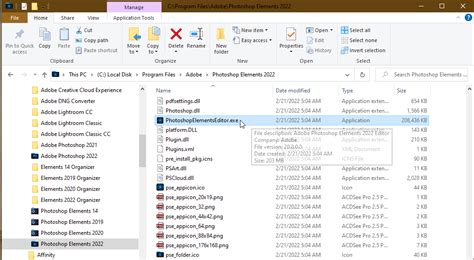 add pse 2022 to bridge default open with choices adobe product