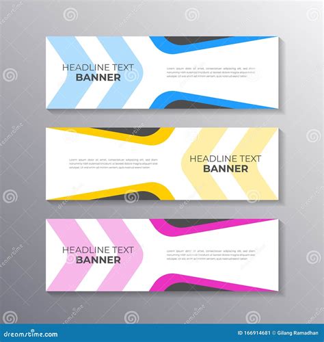 Business Banner Template Layout Background Design Corporate Geometric Web Header Or Footer In