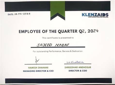 Sajeed Nadaf On Linkedin Employeeofthequarter Grateful Teamwork