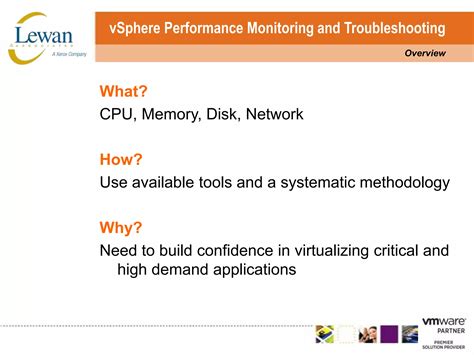Vmware Vsphere Performance Troubleshooting Pptx Cloud Computing
