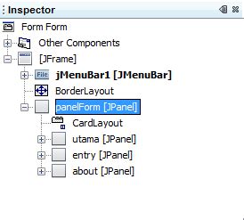 Menggunakan CardLayout Di Netbeans