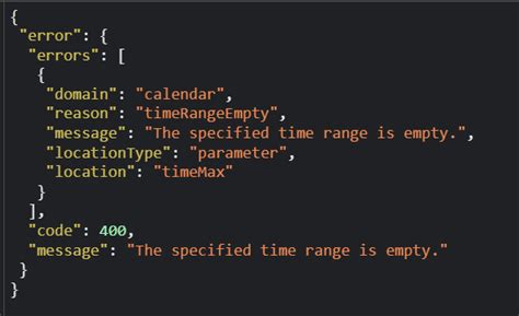 Javascript How To Fix Error 400 Error When Creating Event Using Google Calendar API Stack