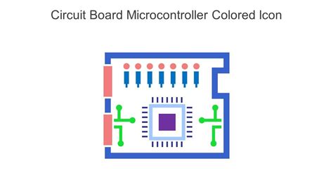 Circuit Board Microcontroller Colored Icon In Powerpoint Pptx Png And Editable Eps Format Ppt
