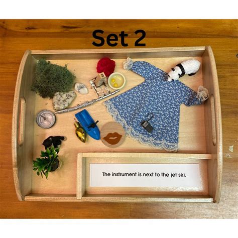 Blue Interpretive Sentences With Objects And Tray Educational Sounds