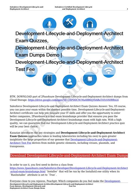 Ppt Development Lifecycle And Deployment Architect Exam Quizzes