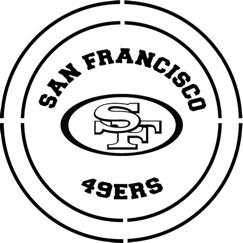 Printable Stencil 49ers Logo Printable Stencils
