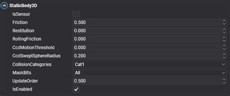 Static Bodies Evergine Doc