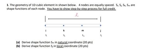 Solved The Geometry Of Cubic Element In Shown Below Chegg Com