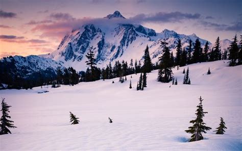 Обои на рабочий стол Зимний пейзаж в горах обои для рабочего стола скачать обои обои бесплатно