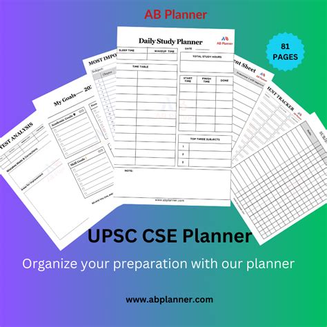 Upsc Cse Planner