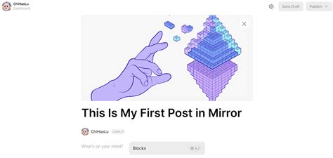 Mirror Survey 本文主要介紹 Mirror 這個 Web3 By Chihaolu Taipei Ethereum
