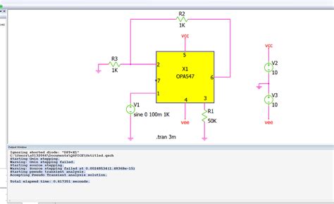 opa547 model import issue qspice qorvo tech forum