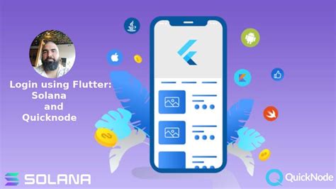 Flutter Solana Wallet Create Access And Backup Solana Login Quicknode 2023 Youtube